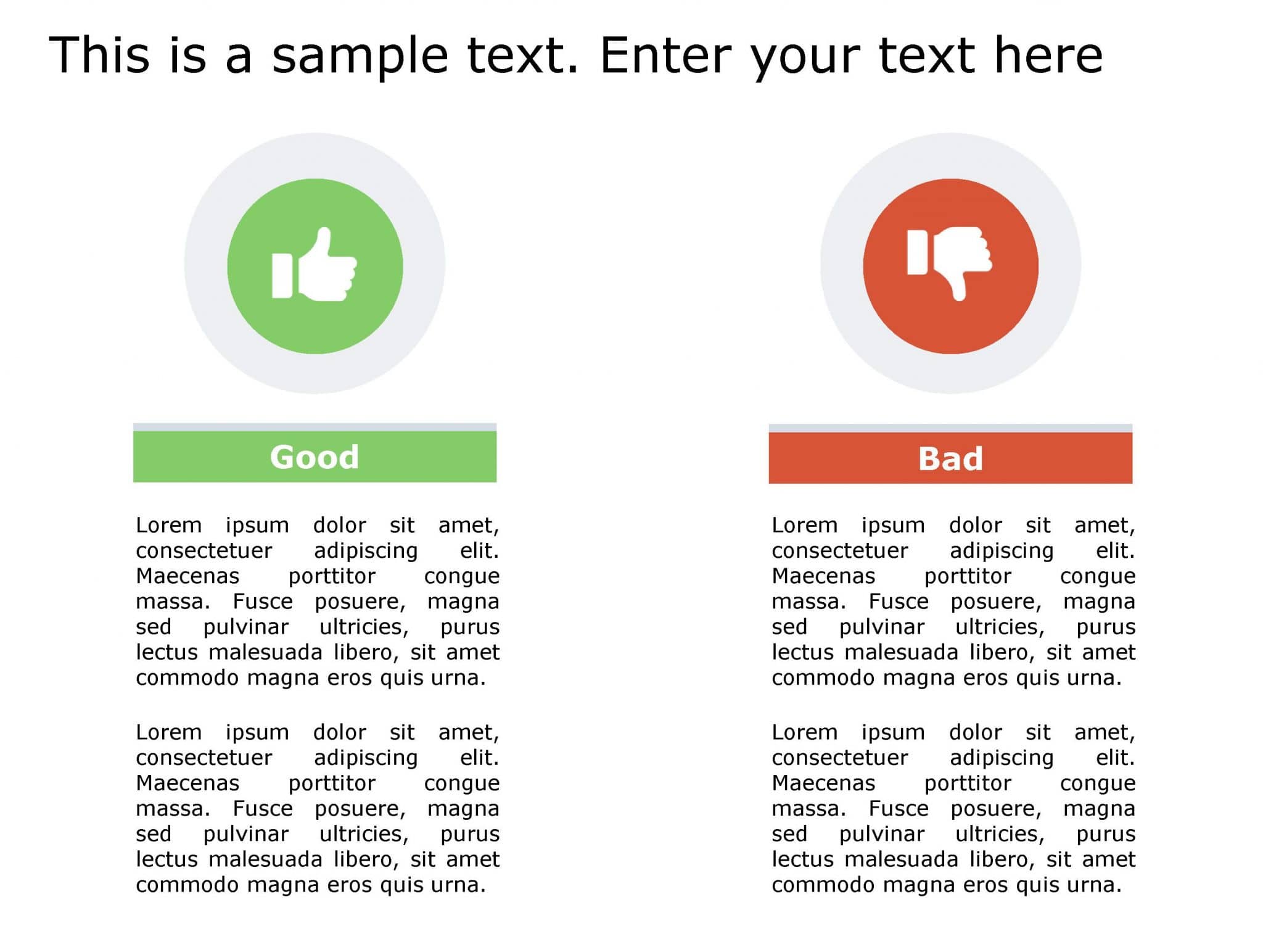 Good Bad PowerPoint Template 65 | Good Bad Templates | SlideUpLift