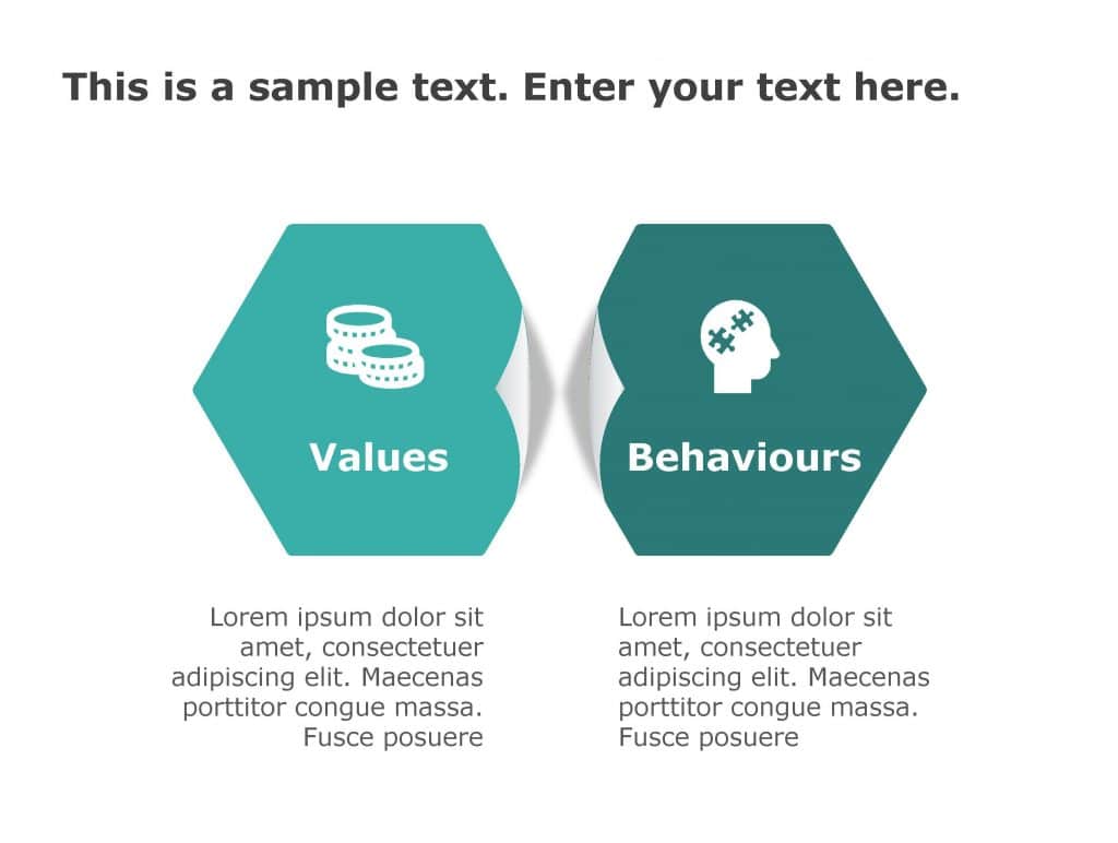 Values Behavior 173 PowerPoint Template