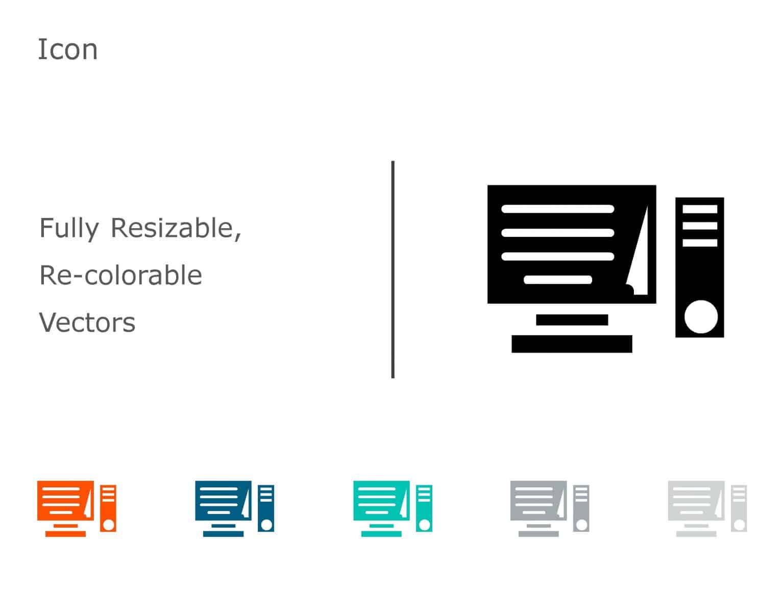 Computer Icon 16 PowerPoint Template | SlideUpLift