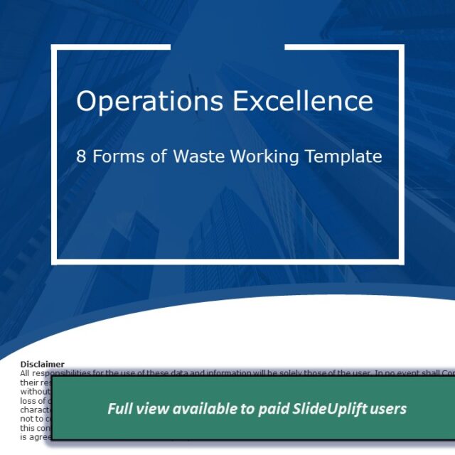 Process Improvement - 8 Ways of Reducing Waste PowerPoint Template ...