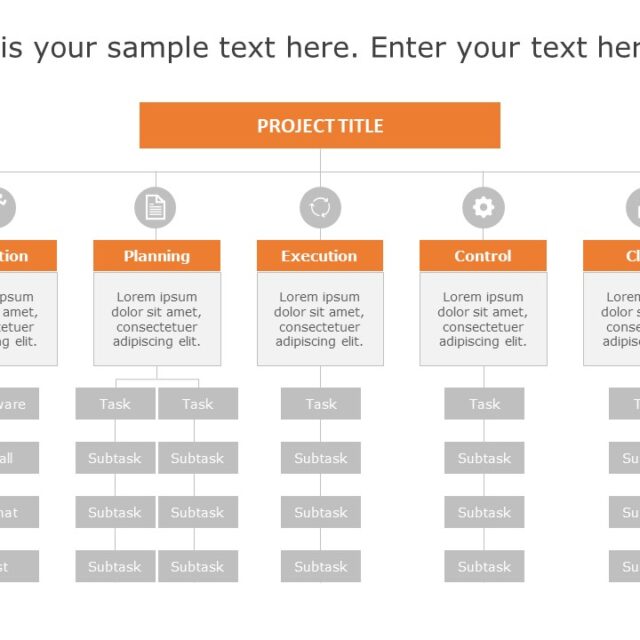WBS Diagram PowerPoint Template