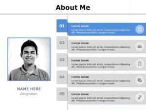 About Me Slide02 PowerPoint Template | SlideUpLift