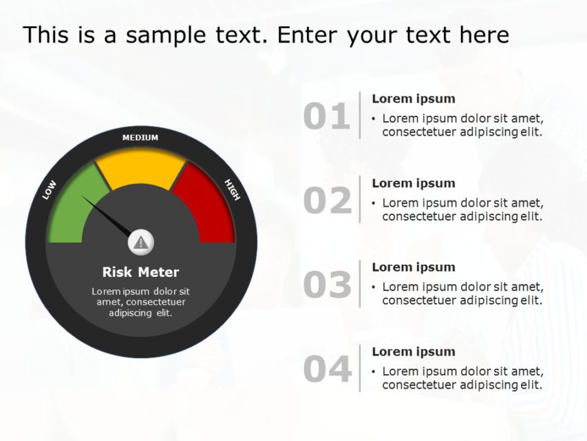 Risk Meter 02 PowerPoint Template | SlideUpLift