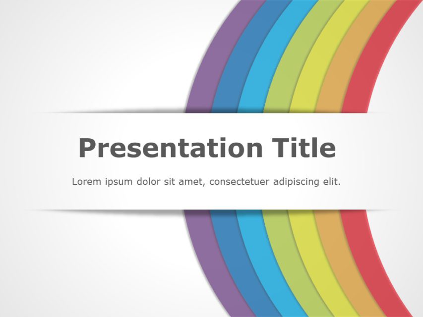 Editable Rainbow PowerPoint Templates & Slides | SlideUpLift