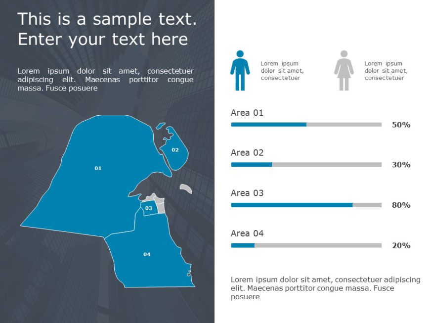 1198+ Free Editable Kuwait Maps Templates for PowerPoint | SlideUpLift
