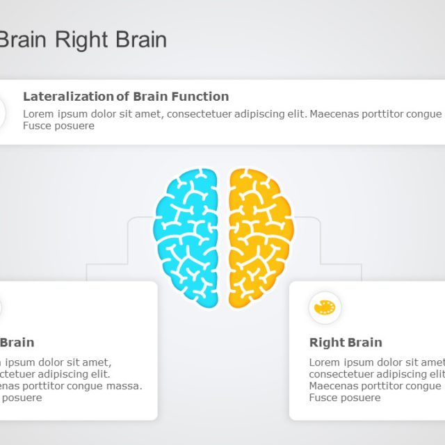 4 Steps Brain PowerPoint Template