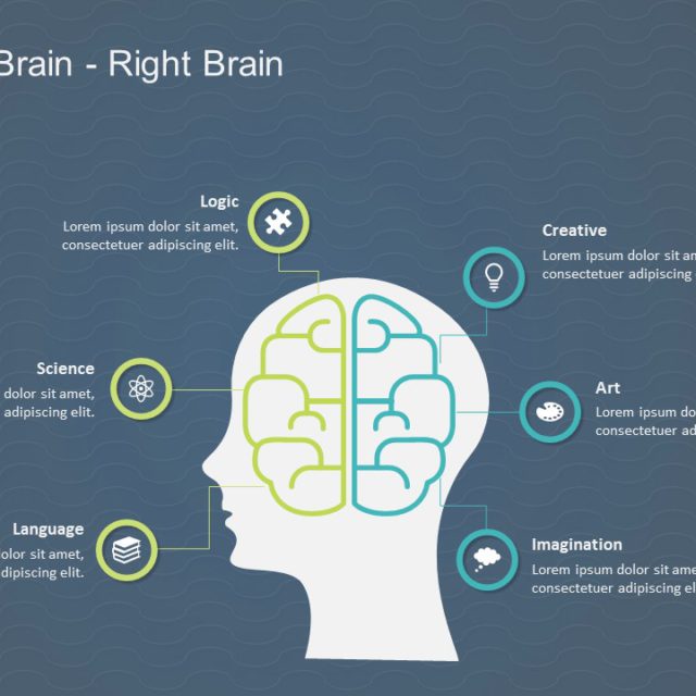 Left Brain Right Brain Reasoning PowerPoint Template