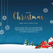 Merry Christmas Greetings PowerPoint Template