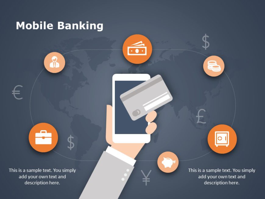 Mobile Banking Process PowerPoint Template | SlideUpLift