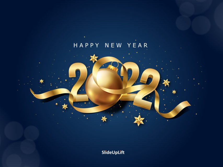 New Year 2022 PowerPoint Template | SlideUpLift