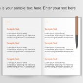 Summary Highlights Notebook PowerPoint Template
