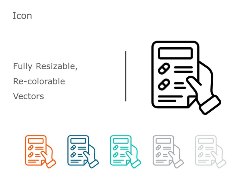 Editable Prescription Icons For PowerPoint | SlideUpLift