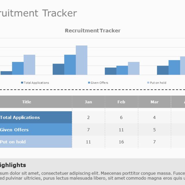 Recruitment Tracker 01 PowerPoint Template
