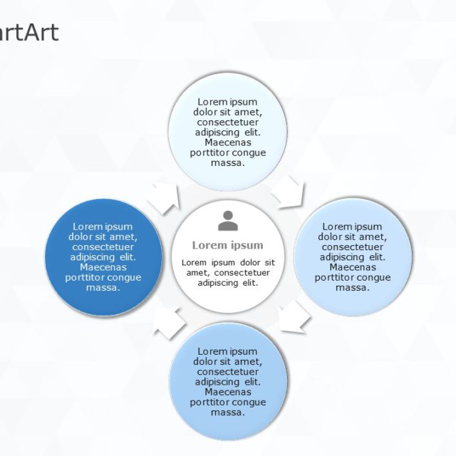 SmartArt Cycle Basic Cycle 9 Steps