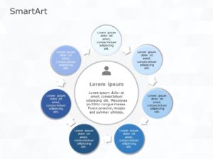 SmartArt Cycle Basic Cycle 7 Steps | SlideUpLift