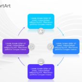 SmartArt Cycle Basic Cycle 4 Steps | SlideUpLift