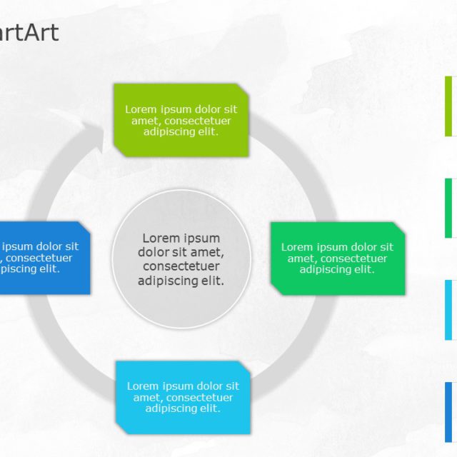 SmartArt Cycle Continuous Cycle 5 Steps