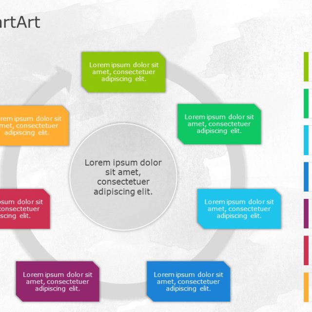 SmartArt Cycle Continuous Cycle 5 Steps