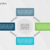 SmartArt Cycle Basic Cycle 4 Steps | SlideUpLift