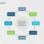 SmartArt Cycle Multidirectional Cycle 3 Steps | SlideUpLift