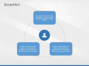 SmartArt Cycle Non Directional Cycle 3 Steps | SlideUpLift