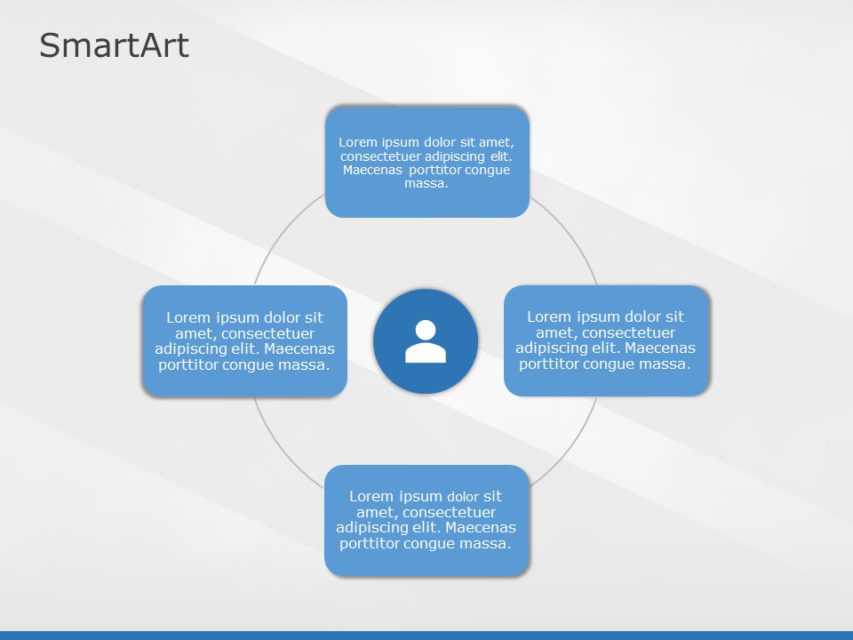 SmartArt Cycle Non Directional Cycle 4 Steps | SlideUpLift