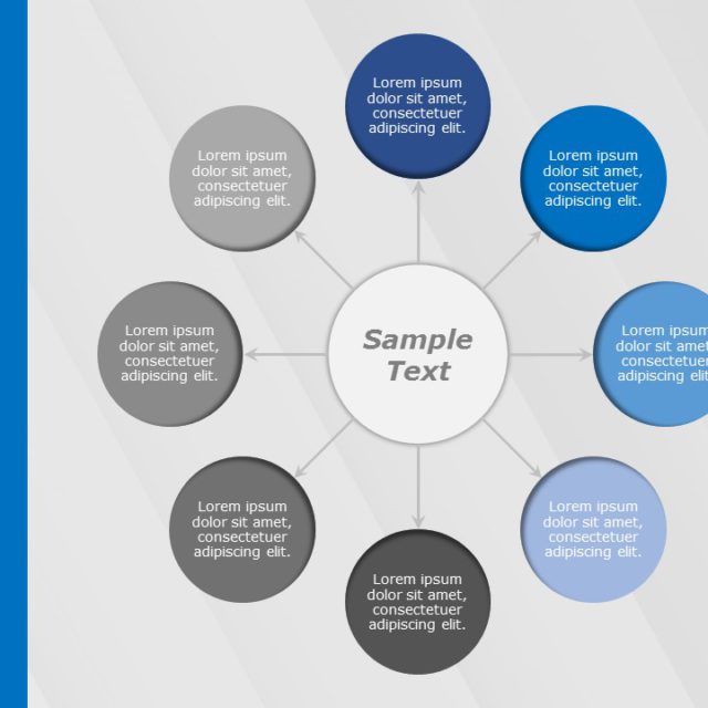 SmartArt Cycle Radial 9 Steps