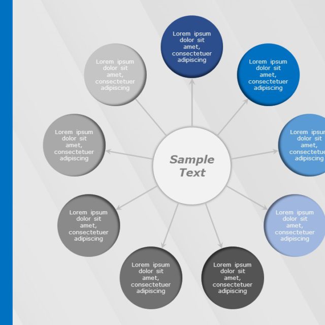 SmartArt Cycle Radial 10 Steps
