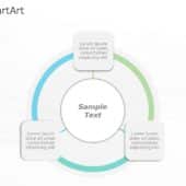 SmartArt Cycle Radial 3 Steps