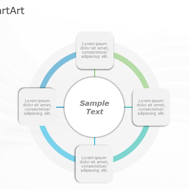 SmartArt Cycle Continuous Cycle 4 Steps