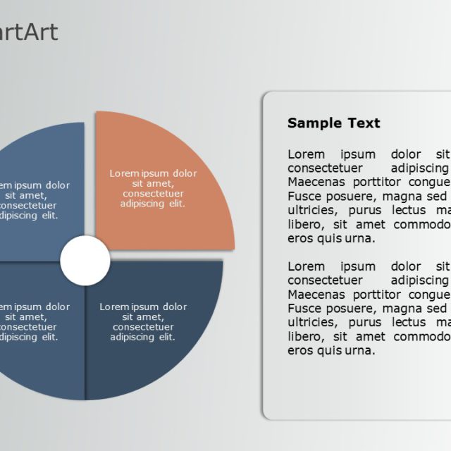 SmartArt Cycle Segmented Pie 7 Steps | SlideUpLift
