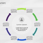 SmartArt Cycle Segmented Cycle 6 Steps