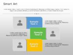 SmartArt List Alternating Textbox 3 Steps PowerPoint Template | SlideUpLift