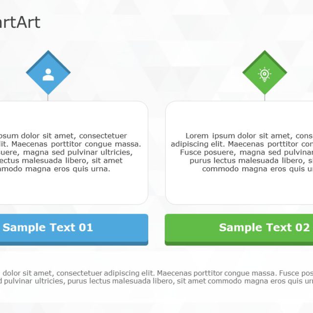 SmartArt List Architecture Layout 2 Steps