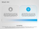 SmartArt List Continuous Text Box 2 Steps PowerPoint Template | SlideUpLift