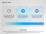 SmartArt List Continuous Text Box 3 Steps PowerPoint Template | SlideUpLift