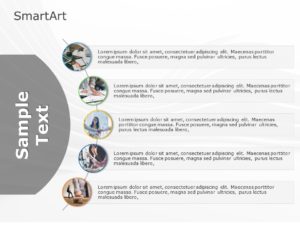 SmartArt List Table 2 Steps | SlideUpLift