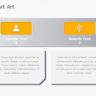 SmartArt List Text Blocks 2 Steps PowerPoint Template | SlideUpLift