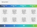 SmartArt List Table 4 Steps | SlideUpLift