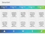SmartArt List Curved 6 Steps | SlideUpLift