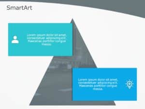 SmartArt List Pyramid 2 Steps | SlideUpLift