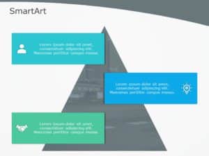 SmartArt List Pyramid 3 Steps | SlideUpLift