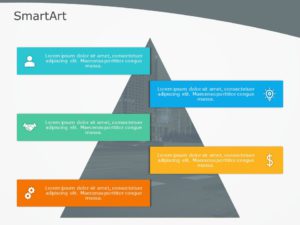 SmartArt List Pyramid 5 Steps | SlideUpLift