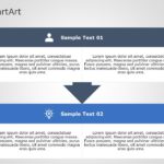 SmartArt List Segment 6 Steps | SlideUpLift