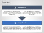 SmartArt List Segment 2 Steps | SlideUpLift