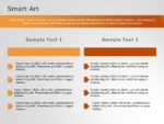 SmartArt List Squared Accent 2 Steps PowerPoint Template | SlideUpLift