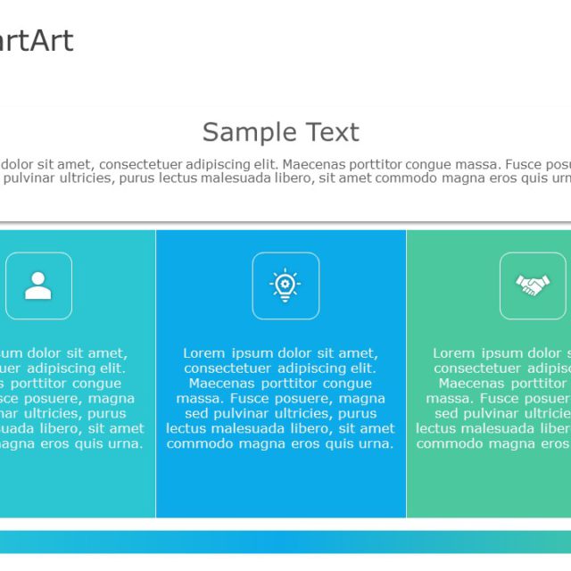 SmartArt List Table 6 Steps