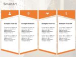SmartArt List Trapezoid 4 Steps | SlideUpLift