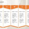 SmartArt List Trapezoid 4 Steps
