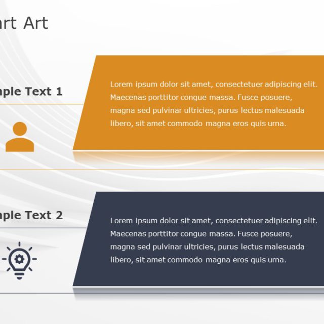 SmartArt List Vertical Box 5 Steps PowerPoint Template